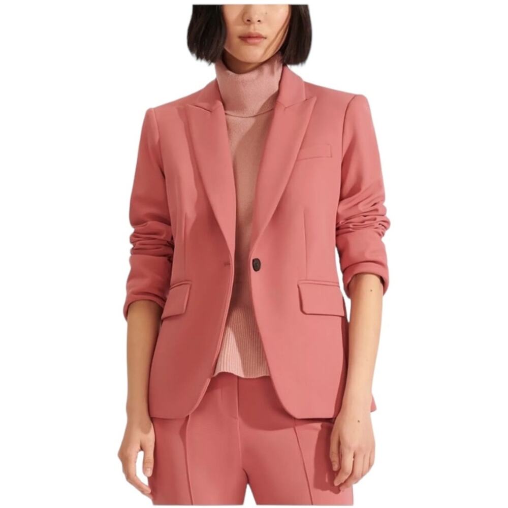 Veronica Beard Cutaway Dickey Jacket Button Front Bla… - Gem